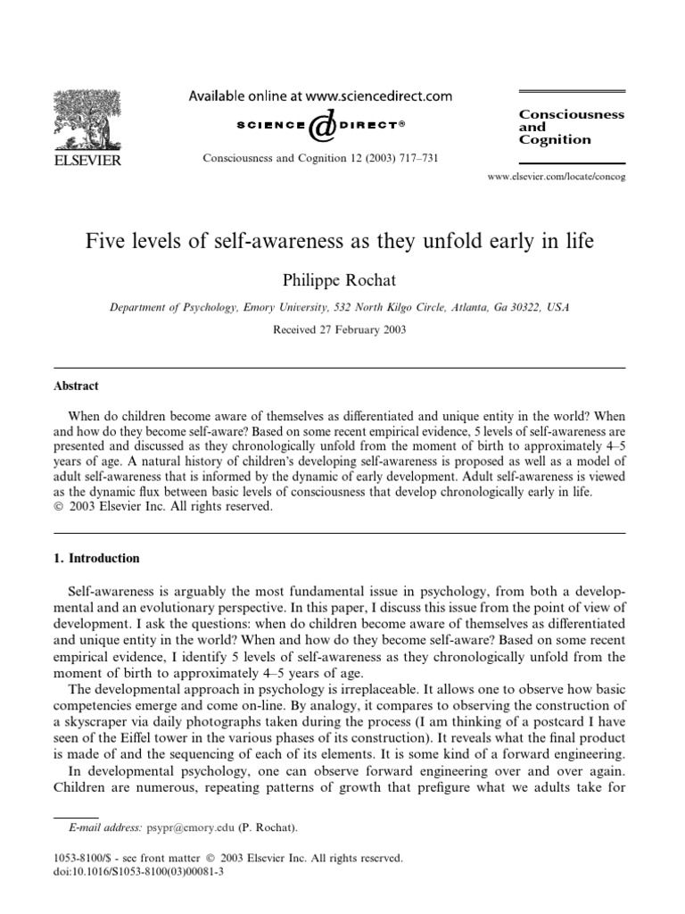 5 Levels of Self-Awareness | PDF | Self Awareness | Awareness