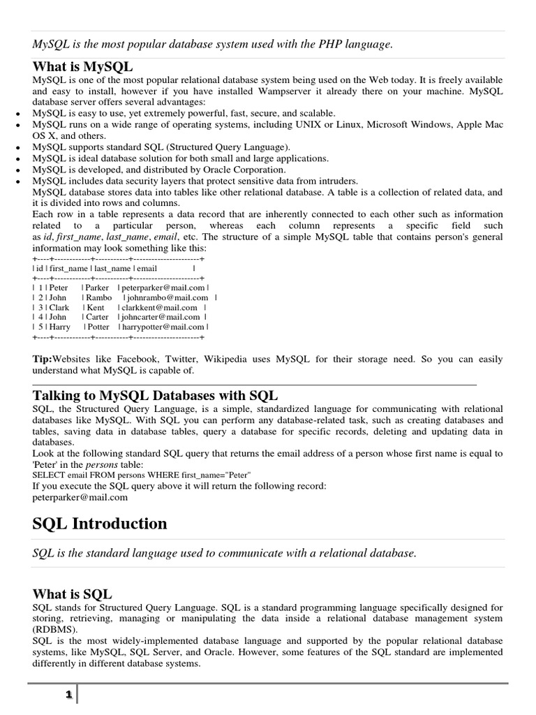 Mysql Functions Used In Php Pdf Relational Database Data Model 8023