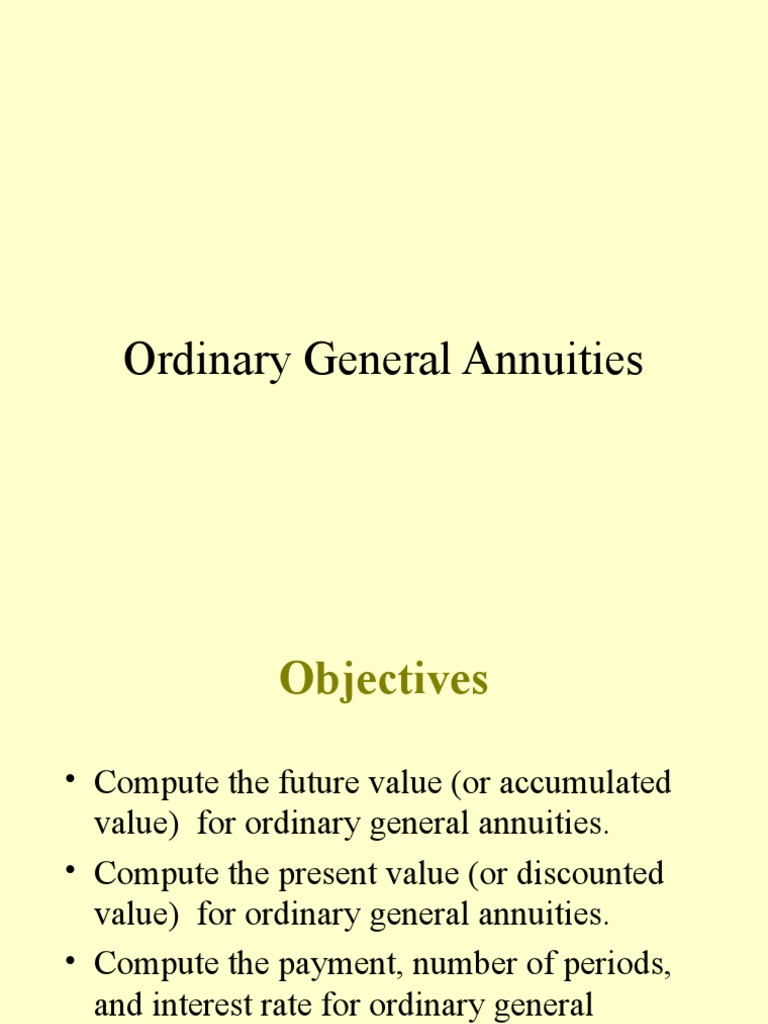 General Annuity | PDF | Applied Mathematics | Personal Finance
