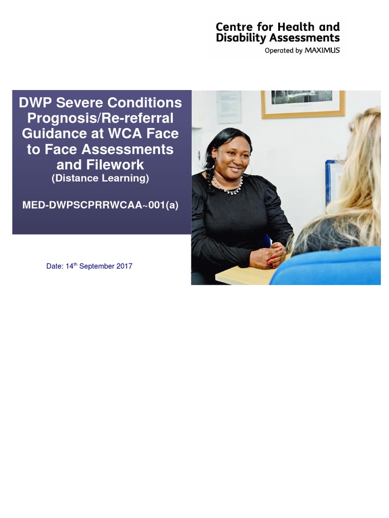DWP WCA Guidance On Severe Conditions | PDF | Health Sciences | Health Care