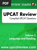 Upcat Reviewers With Answer Key | PDF