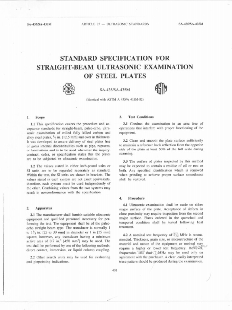 Astm 435 PDF | PDF