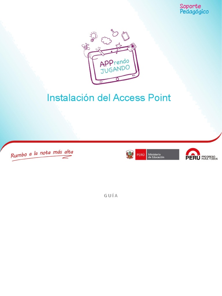 Manual de Instalacion Del Access Point | PDF | Punto de acceso ...