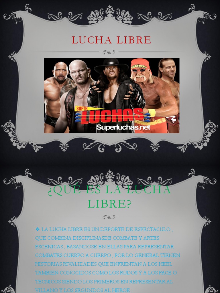 Lucha Libre: Historia y Luchadores WWE | PDF