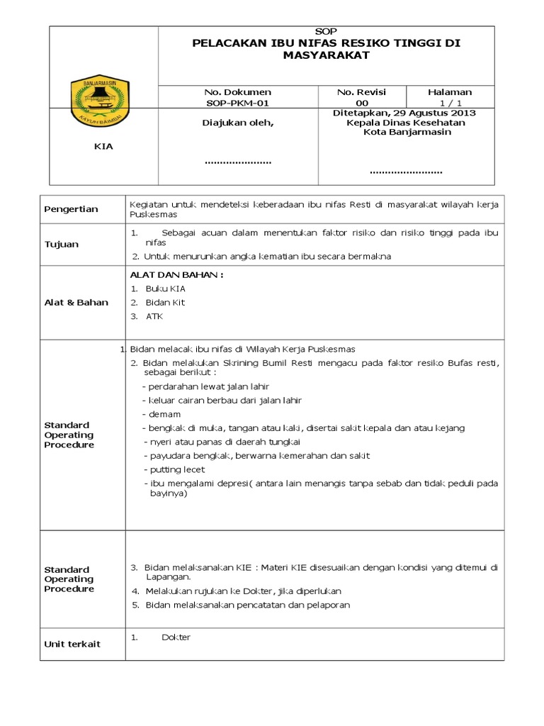 Narasi - SOP Bufas Resti | PDF