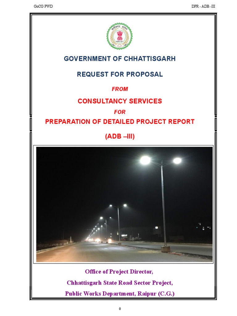 Rfp-Tor DPR Adb-III - 3rd Call | PDF | Request For Proposal | Consultant