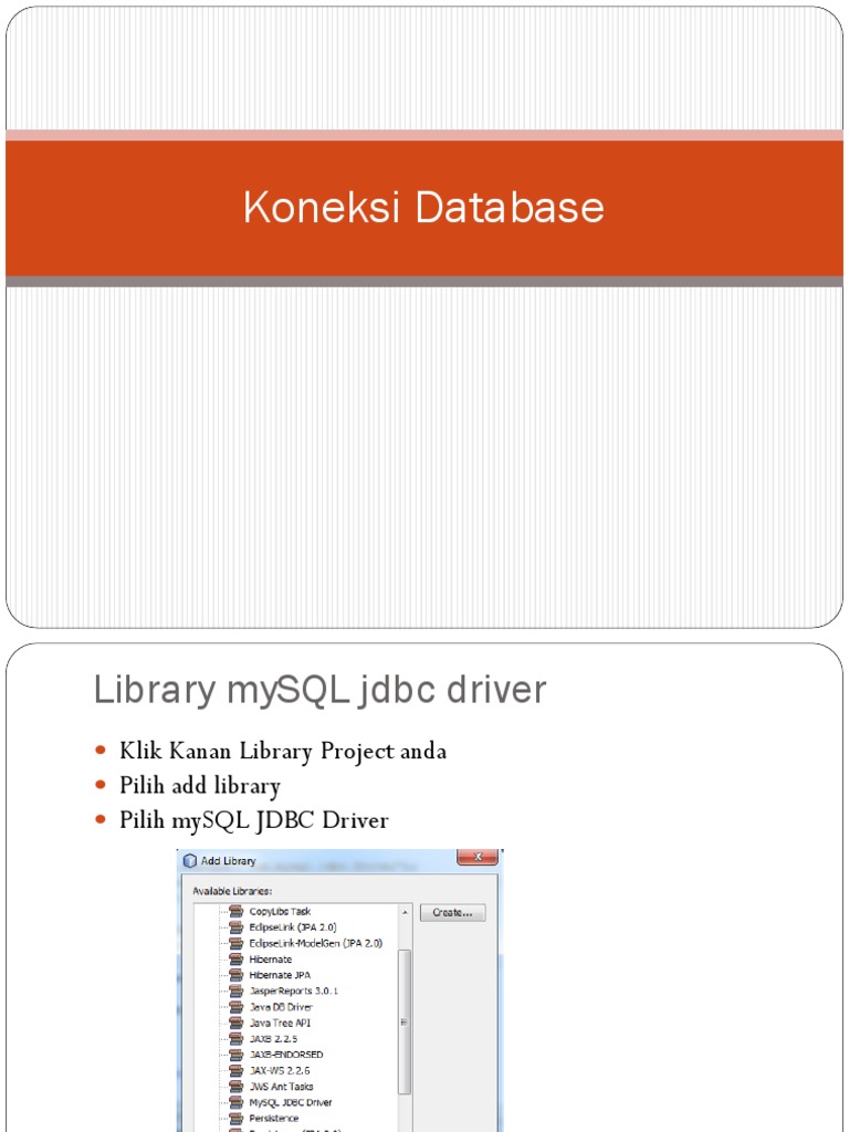 Materi 6 (Koneksi Database) | PDF | Komputer