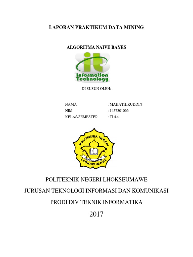 Laporan 2 Praktikum Data Mining | PDF | Komputer | Teknologi & Rekayasa