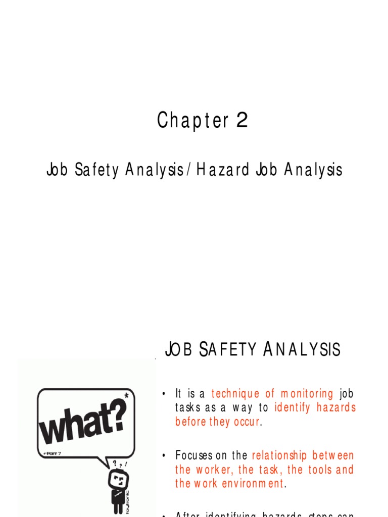Job Safety Analysis | PDF | Personal Protective Equipment | Hazards