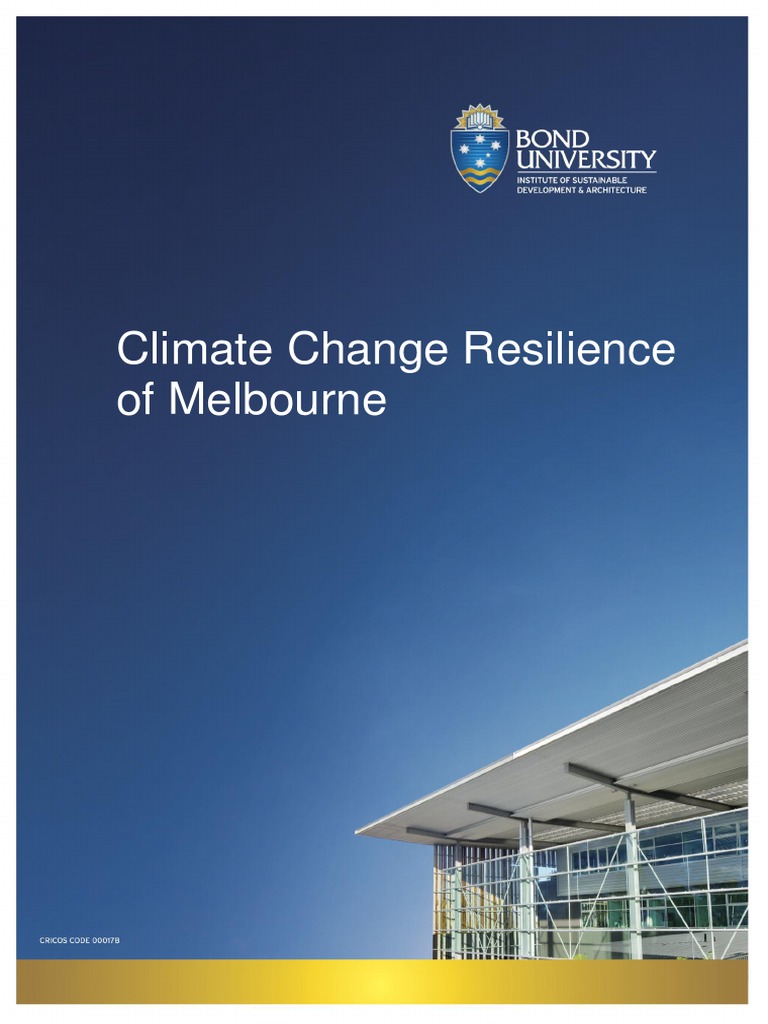 Climate Change Resilience of Melbourne | PDF | Climate Resilience ...