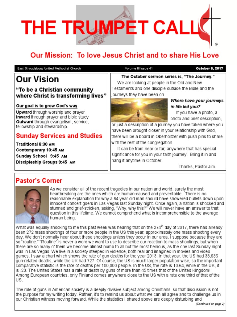 The Trumpet Call: Our Vision | PDF | Disciple (Christianity) | Jesus