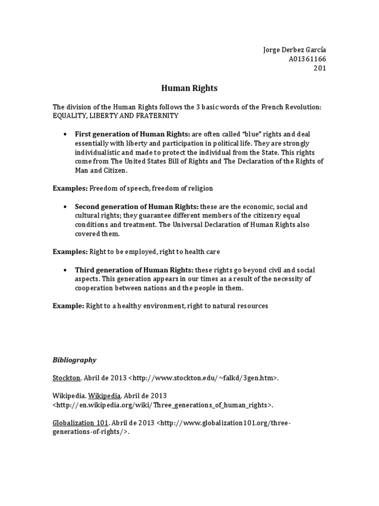 Human Rights: Bibliography | PDF
