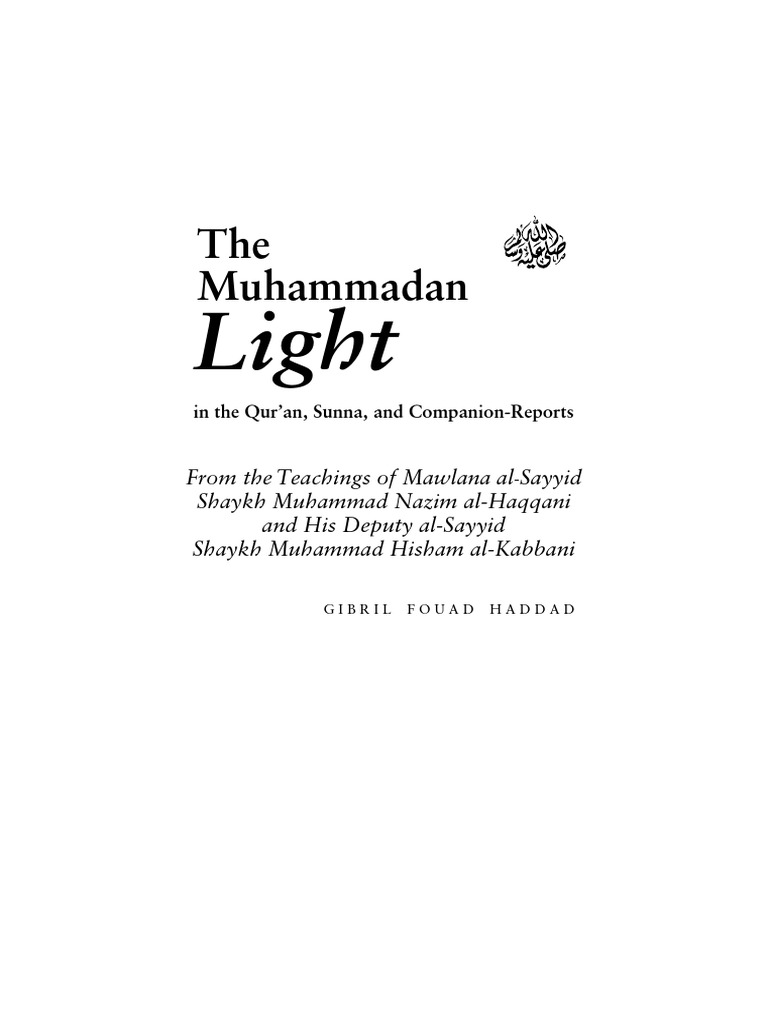 Pages From The Muhammadan Light-Haddad | Download Free PDF | Muhammad ...