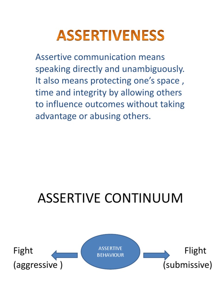 Assertiveness Project | PDF | Self-Improvement