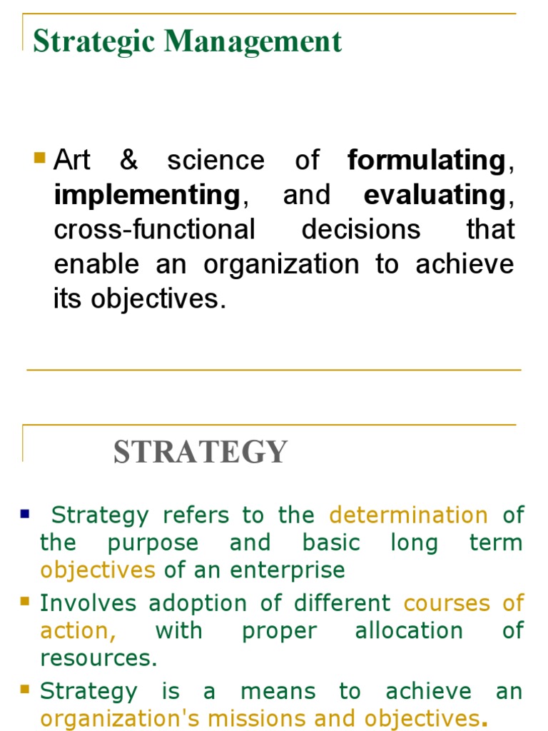 Strategic Management-Module-1 | PDF | Strategic Management | Business Model