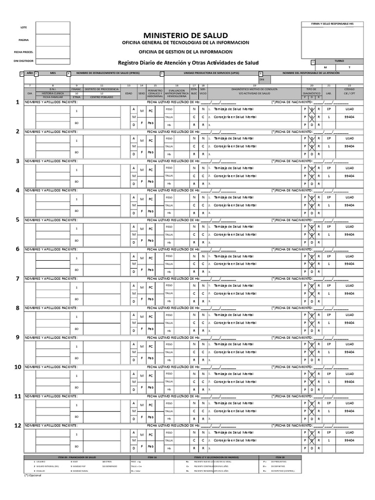 Formato_his_2017_aprobado Ep - Salud Mental | Cuidado de la salud ...