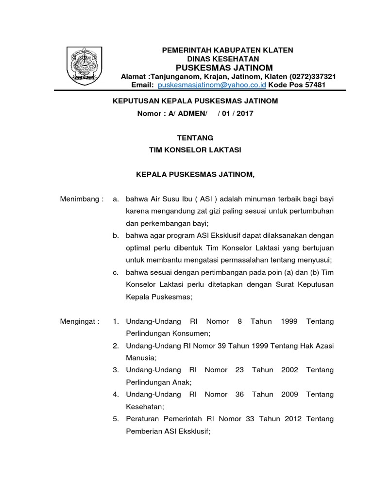 SK Konselor ASI | PDF