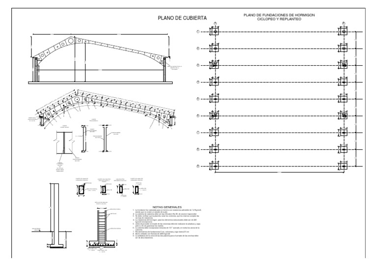 Plano De Tinglado Univ Opcion 2 Pdf Ingeniería De Edificación