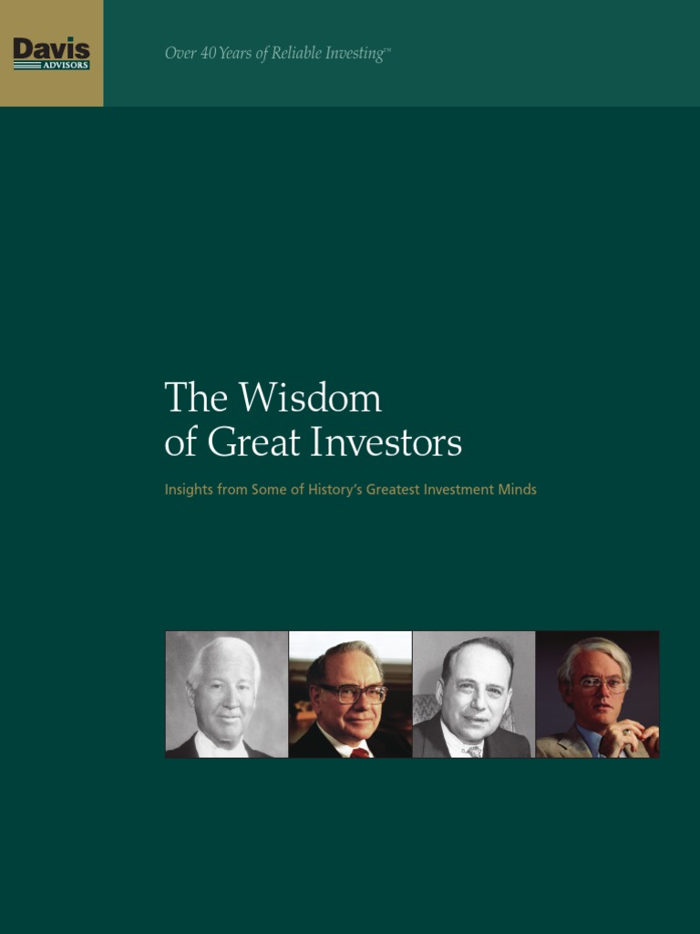 Wisdom of Great Investors | PDF | Investor | Stock Market Index