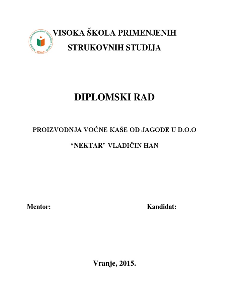 Marija Diplomski Rad | PDF