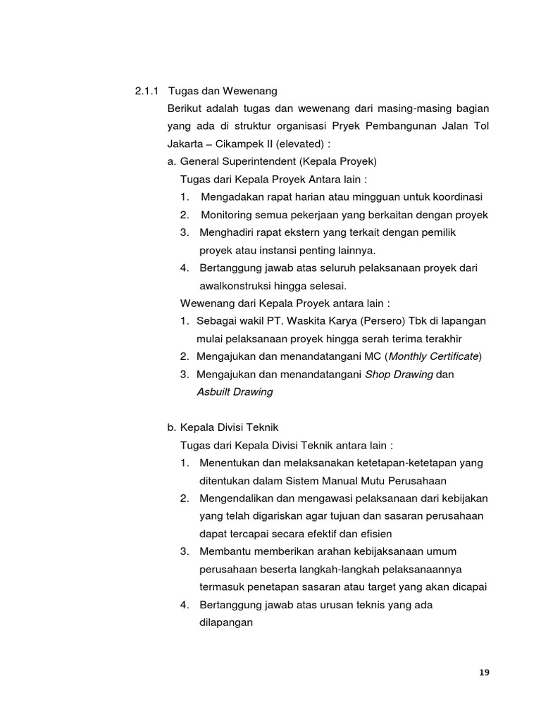 Tugas Dan Wewenang | PDF