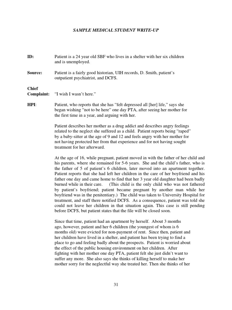 Write Up | PDF | Major Depressive Disorder | Mental Health