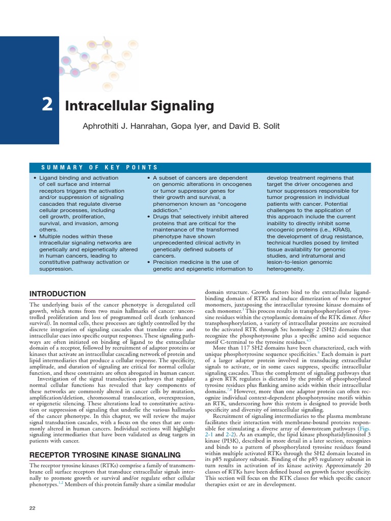 Intracellular Signaling: Aphrothiti J. Hanrahan, Gopa Iyer, and David B ...