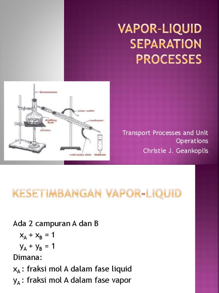 Vapor-Liquid Separation Processes | PDF