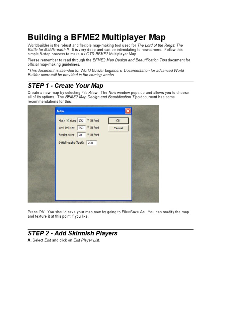 BFME2 MP Map Process | PDF | Leisure