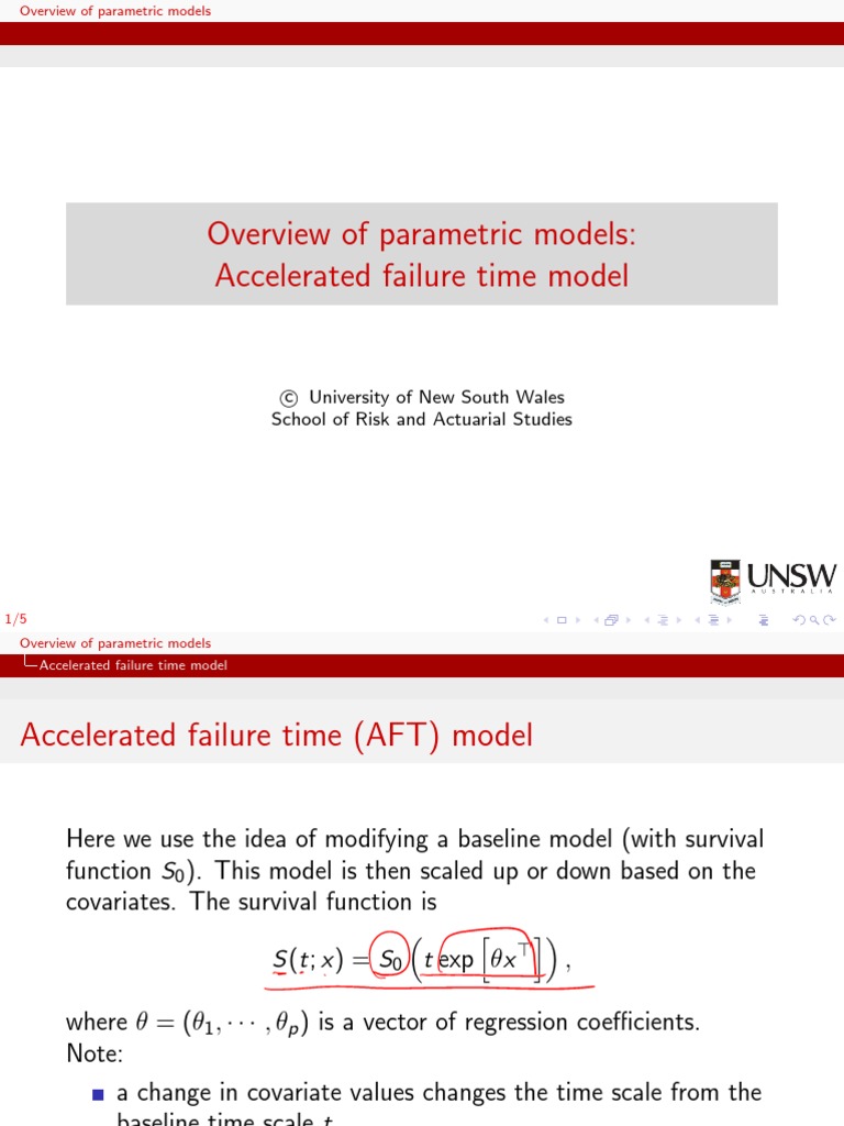 03 Accelerated Failure Model | PDF | Applied Mathematics | Statistical ...