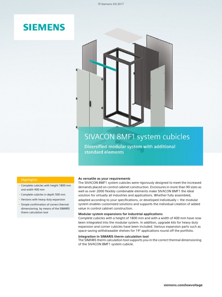 Siemens 8MF Cubicle System | PDF | Engineering | Computing And ...