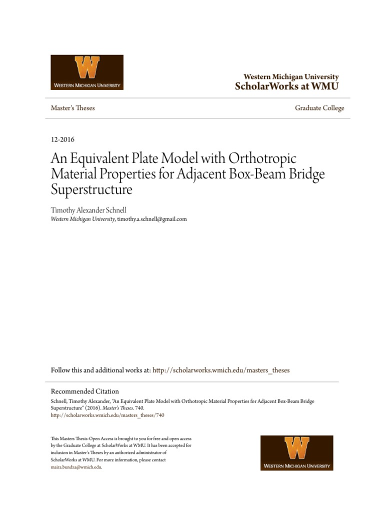 An Equivalent Plate Model With Orthotropic Material Properties Fo | PDF ...
