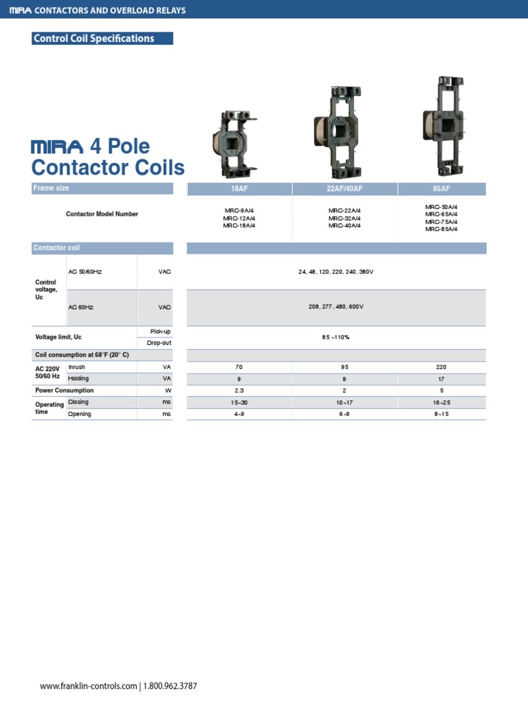 4-Pole Coil Cut Sheet Digital | PDF | Alternating Current ...