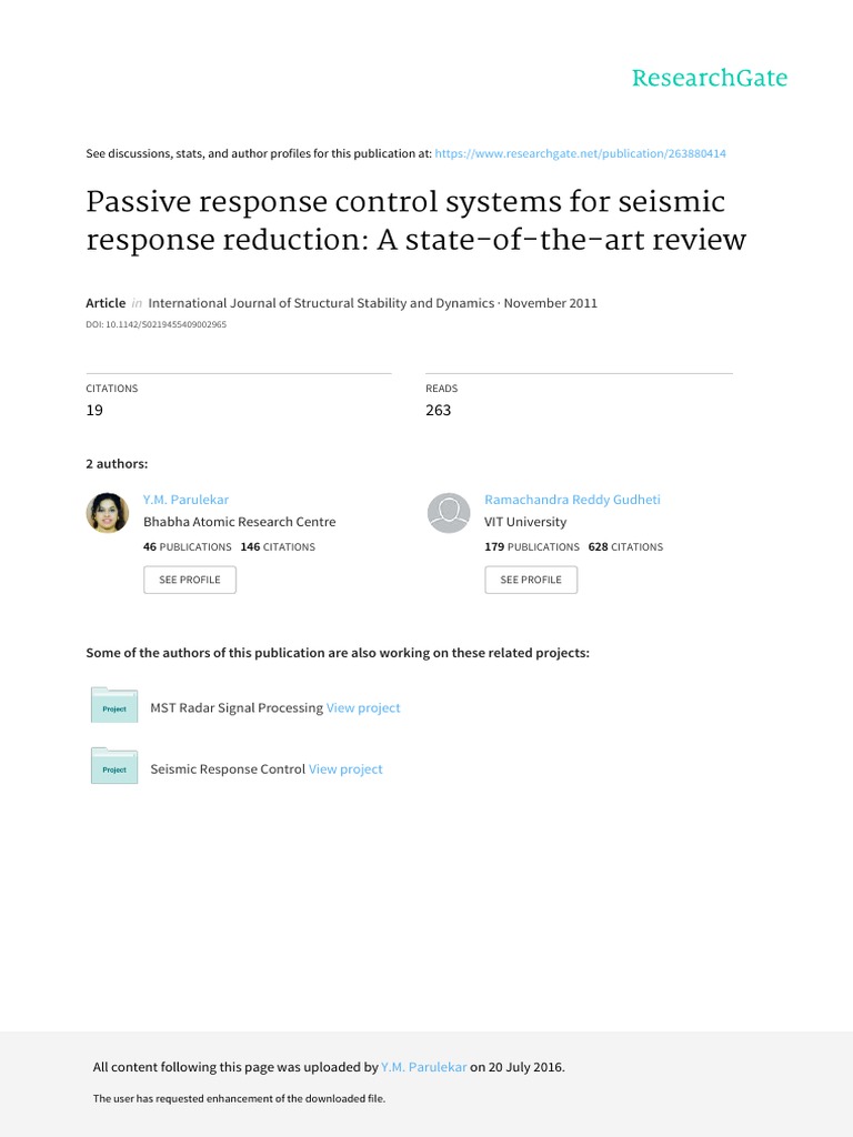 State of Art Review | PDF | Viscoelasticity | Watt