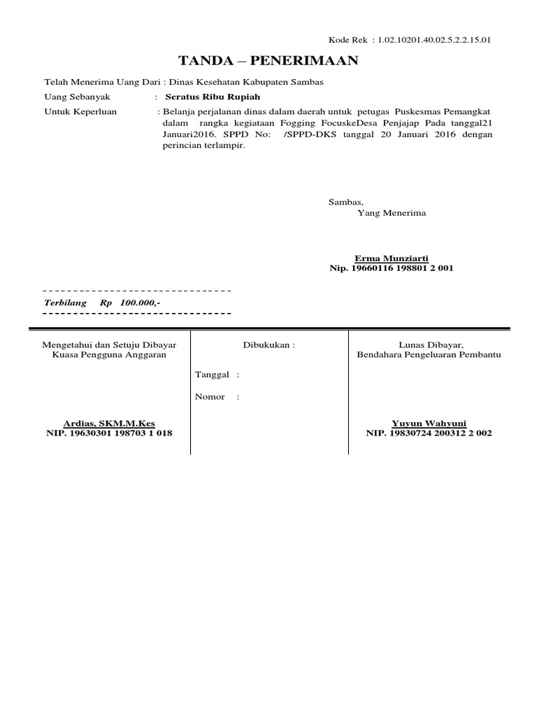 Contoh SPPD | PDF