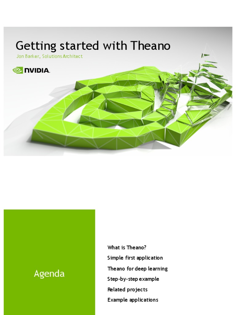 Getting Started With Theano | PDF | Deep Learning | Parameter (Computer Programming)