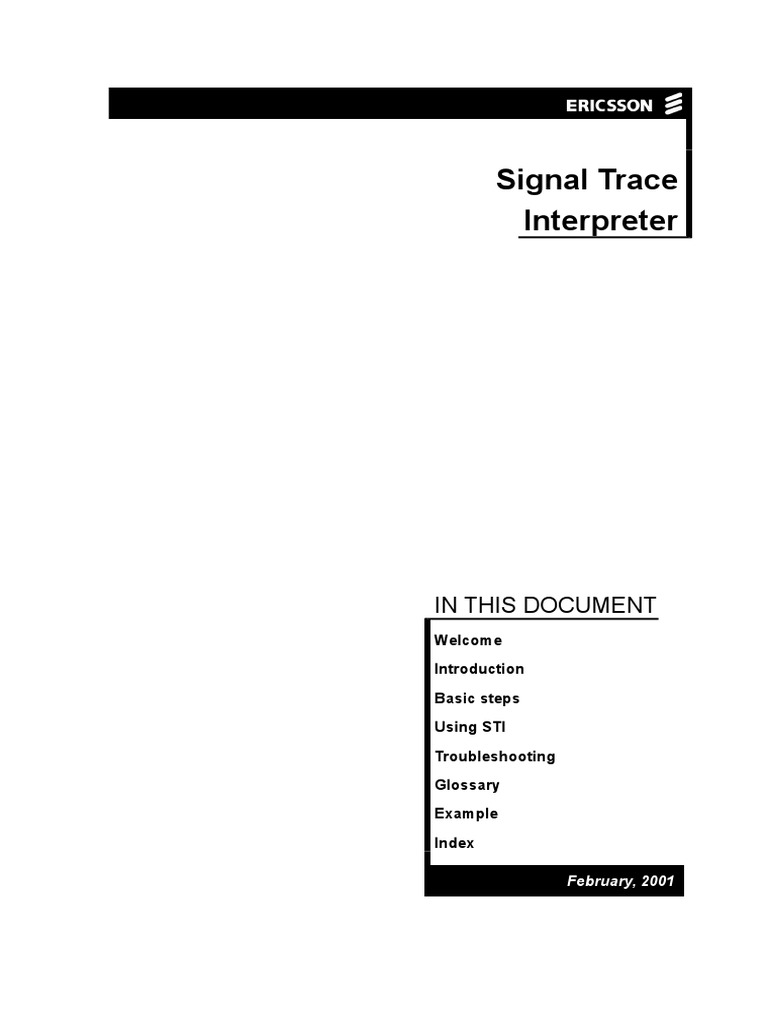 Signal Trace Interpreter: in This Document | PDF | Menu (Computing) | Component Object Model