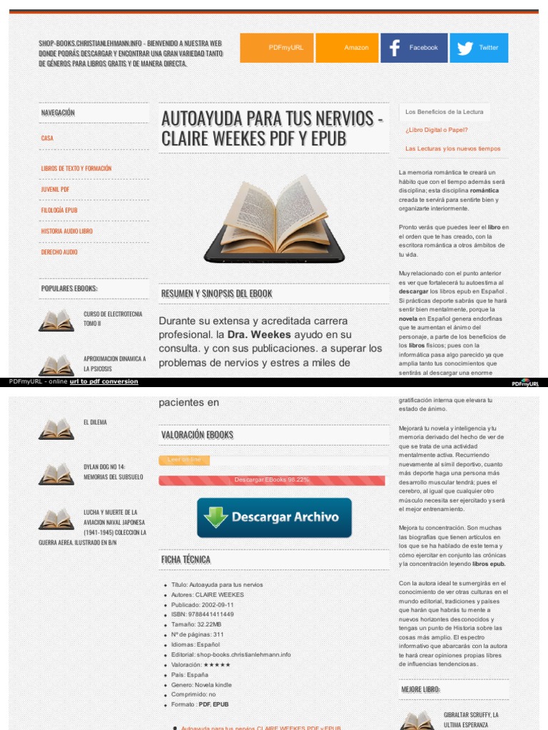 HTTP Shop Books Christianlehmann Info 34971 Claire Weekes Online Libros ...