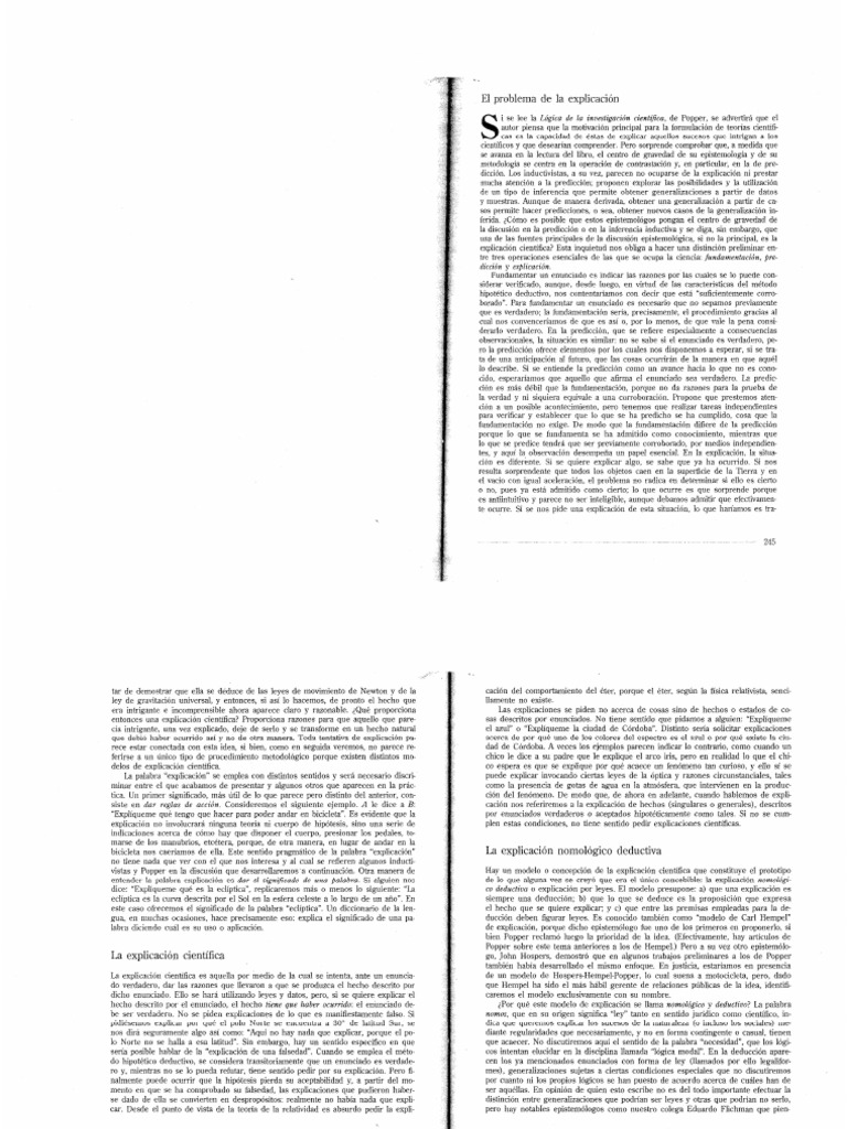 Hempel Segun Klimovsky | PDF