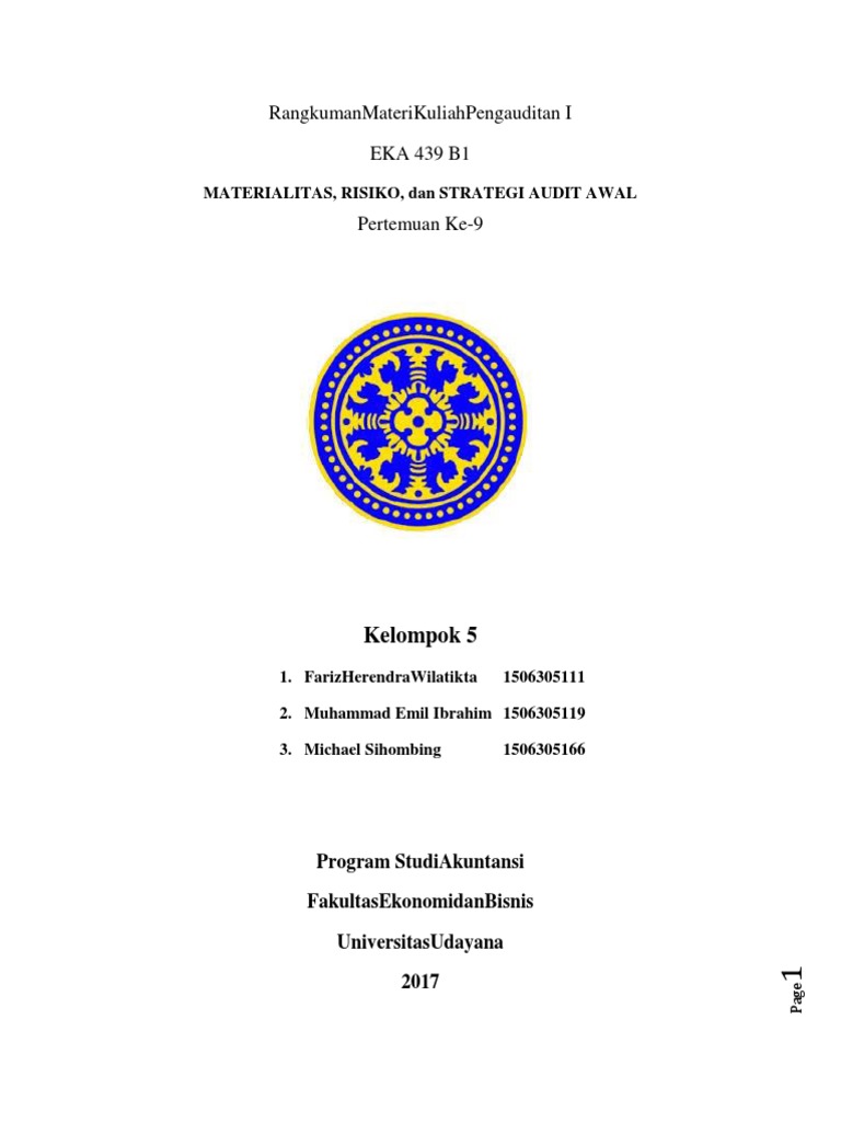 Kelompok 5 SAP 10 RMK Audit | PDF