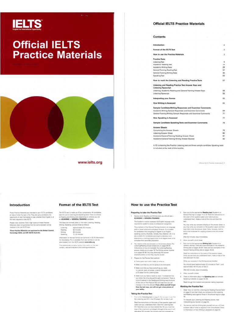 Official Ielts Practice Materials 1 | PDF