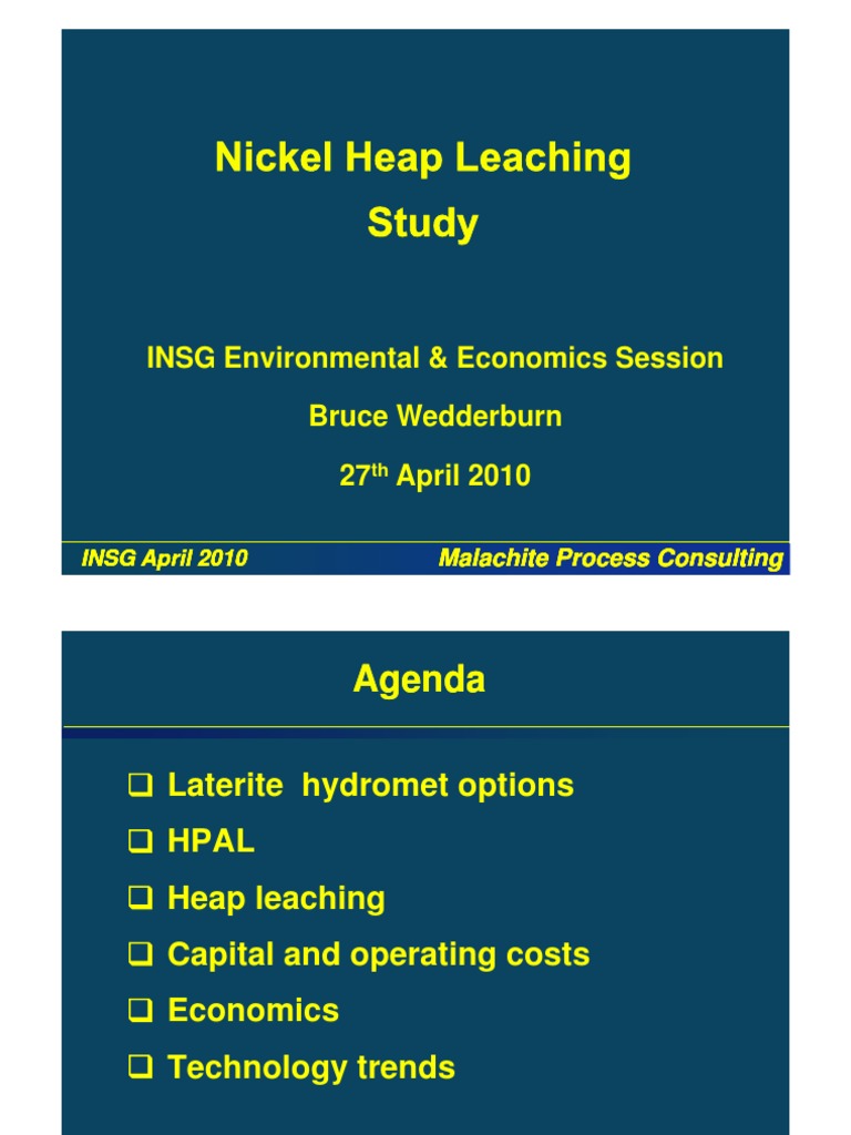 Hpal Failures and Successs Nickel-Cobalt | PDF | Nickel | Minerals