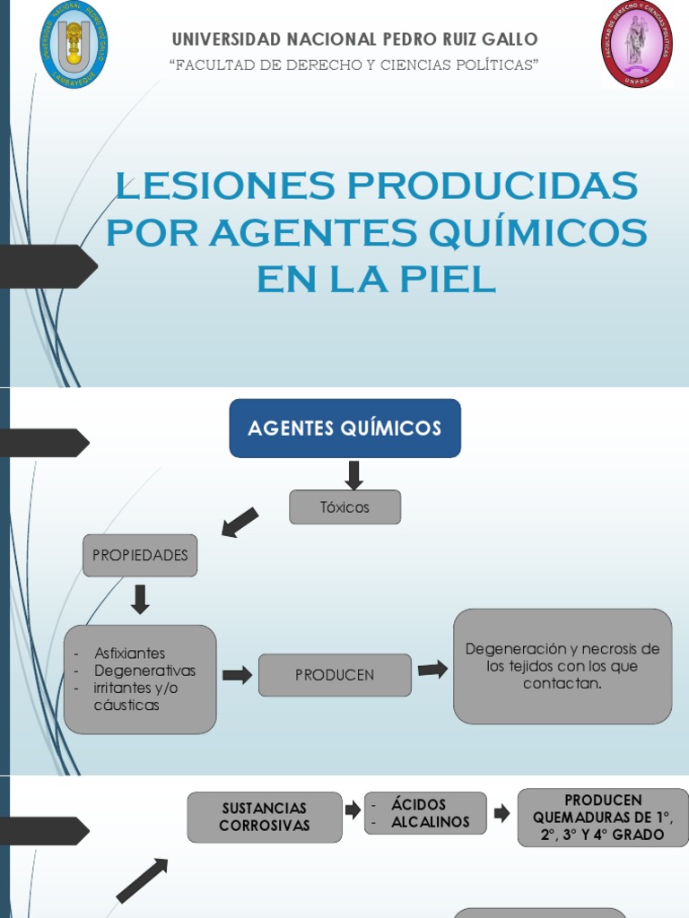 Lesiones por Agentes Químicos en Piel | PDF
