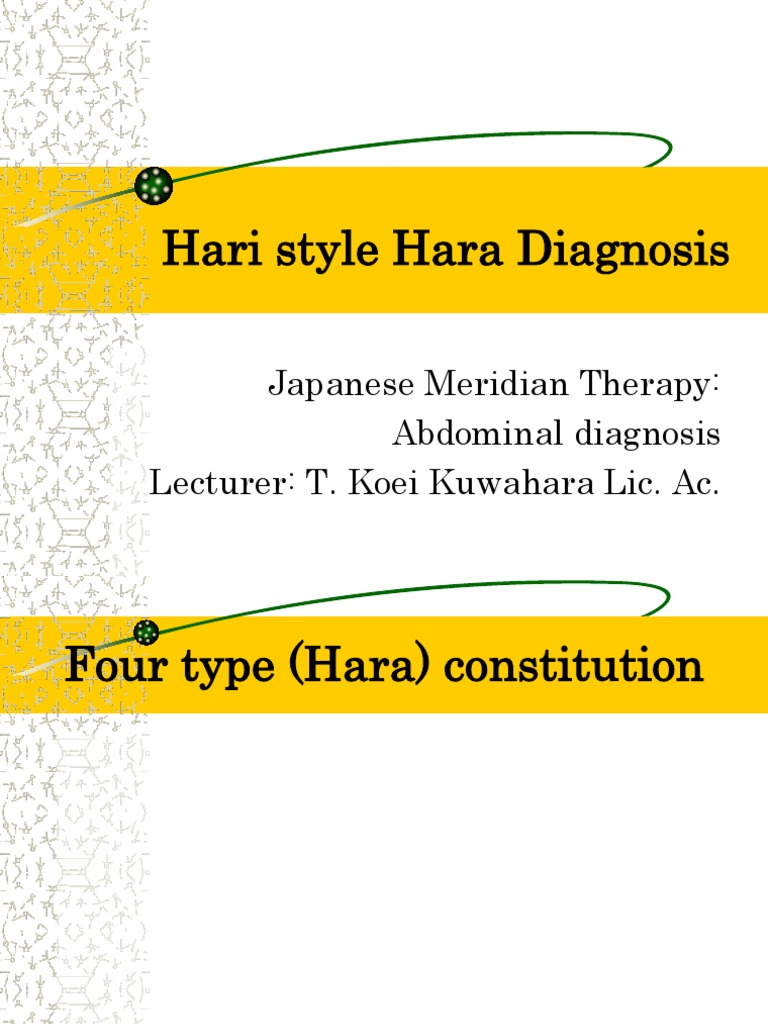 2-3 Hara Diagnosis 02102013 PDF | PDF | Abdomen | Thorax
