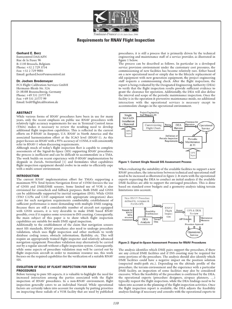RNAV Flight Inspection Requirements | PDF | Verification And Validation ...