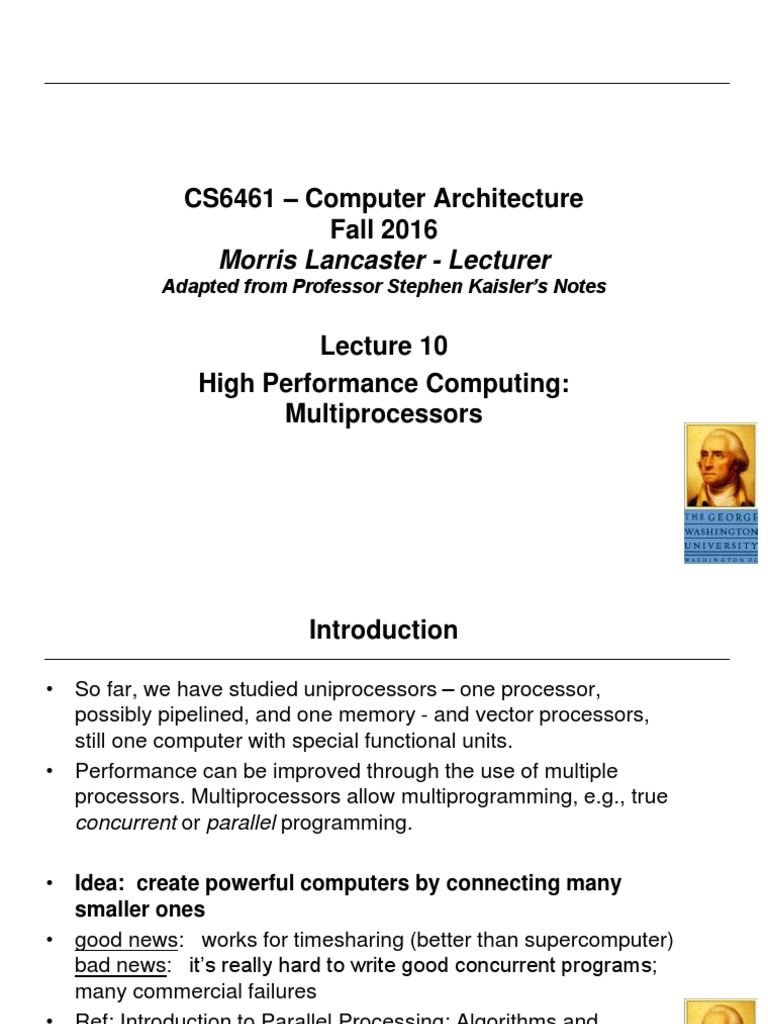 CS6461 - Computer Architecture Fall 2016: Morris Lancaster - Lecturer ... CS6461 - Computer Architecture Fall 2016: Morris Lancaster - Lecturer ...
