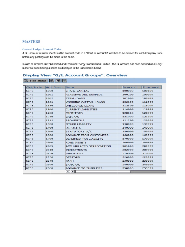 SAP FICO Master Data Notes | PDF | Payments | Cheque