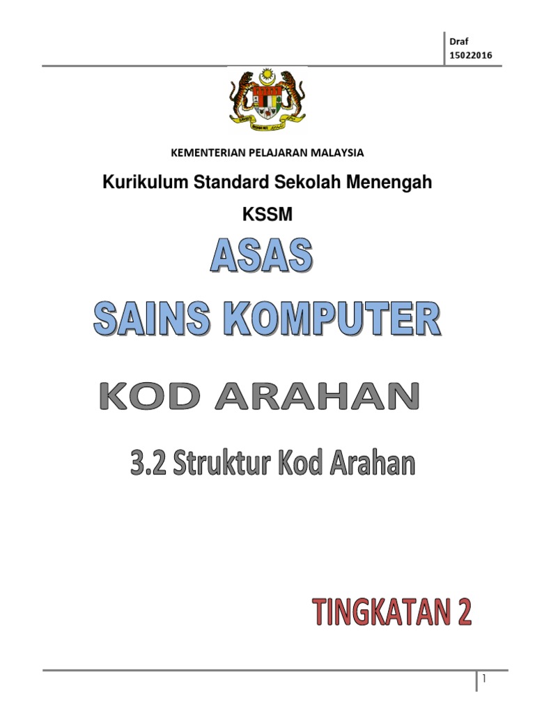 Struktur Kod Arahan T2 ASK | PDF