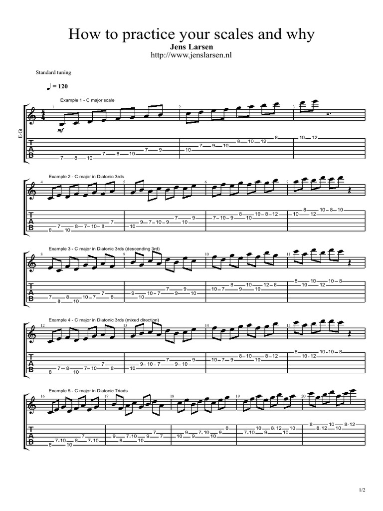 How To Practice You Scales and Why PDF | PDF | Chord (Music) | Musical ...