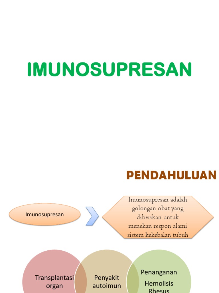 Fungsi dan Jenis Imunosupresan | PDF
